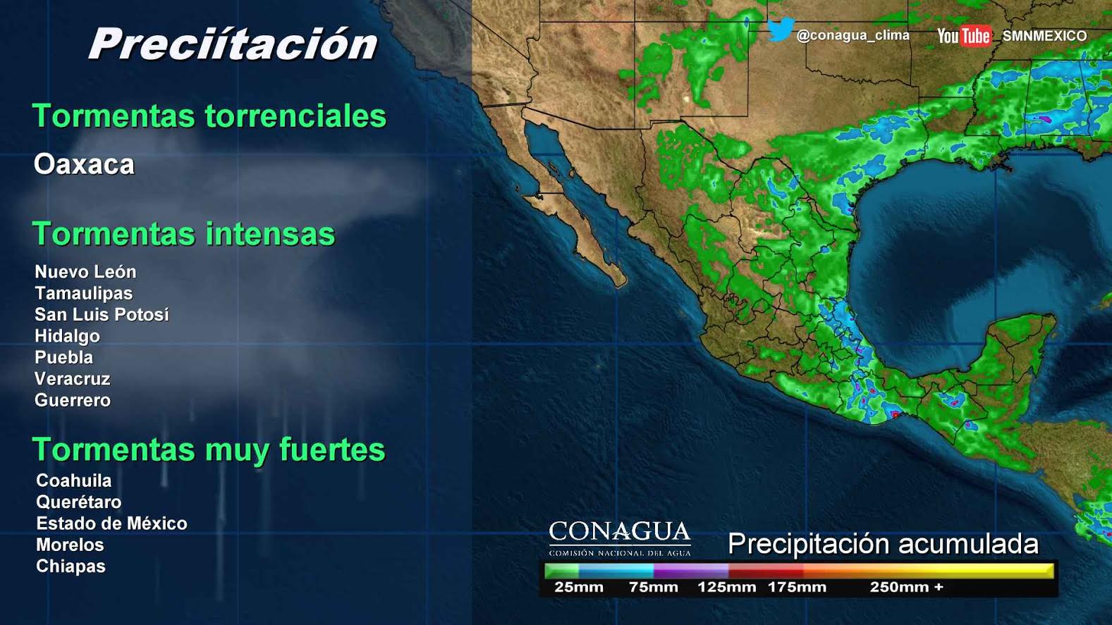PRONOSTICA METEOROLÓGICO NACIONAL TORMENTAS CON VIENTOS FUERTES PARA ...